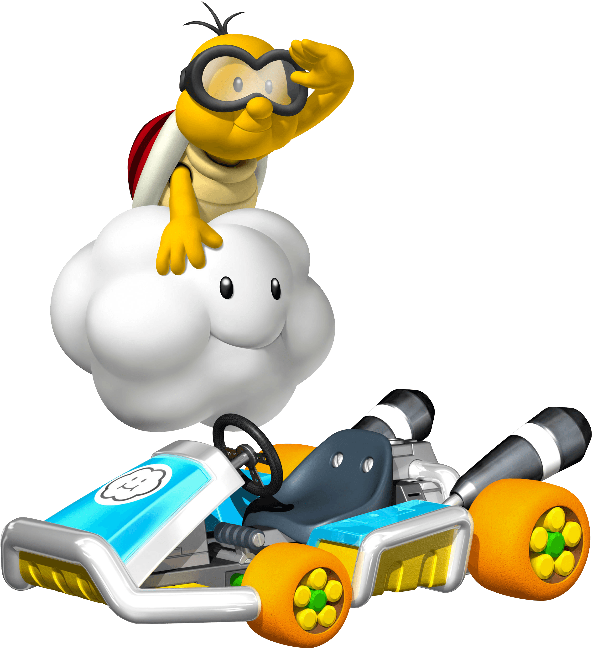 Mario Kart 7 (3DS) Artwork including Karts, Kart bodies, characters & more