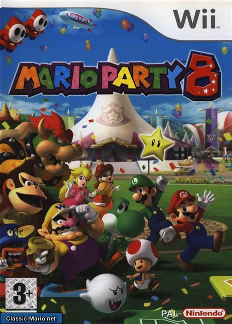 Mario Party 8 (Wii) Box Art